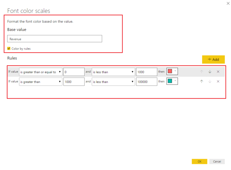 How to Do Conditional Formatting In Power BI with Rules - Font Color Scales