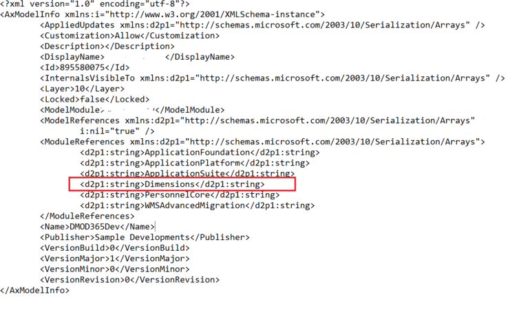 Descriptor.xml in Dynamics 365 for Finance and Operations