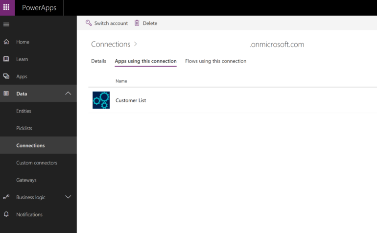 PowerApps Data Integration Project Setup and Connection Sets & Service