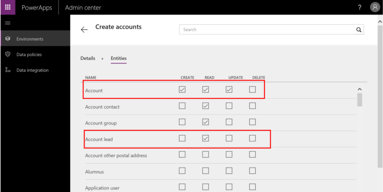 PowerApps Data Integration Project Setup and Connection Sets & Service