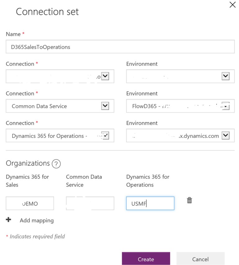 PowerApps Data Integration Project Setup and Connection Sets & Service