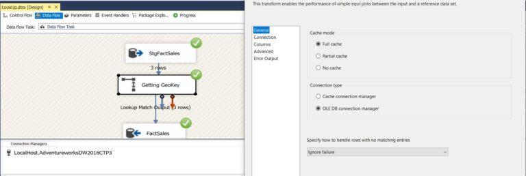 Use SSIS Lookup Transform To Perform Denormalization in SQL Server