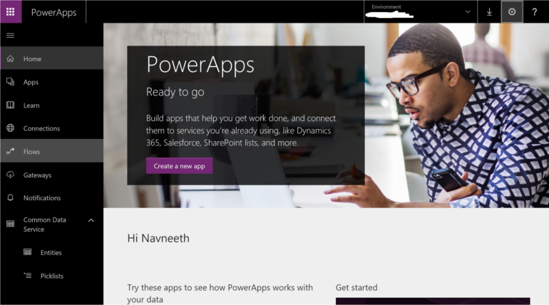 PowerApps Data Integration Project Setup and Connection Sets & Service