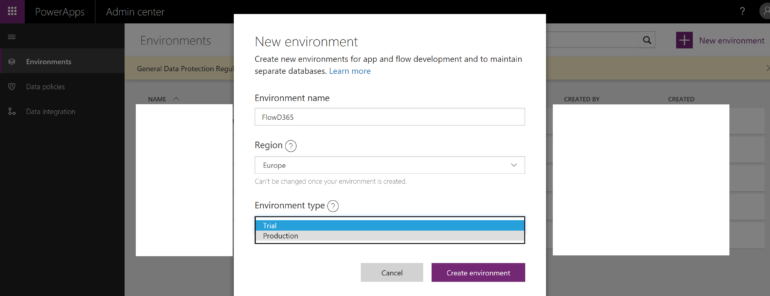 PowerApps Data Integration Project Setup and Connection Sets & Service