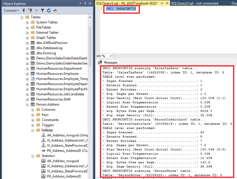 How To Check & Fix Index Fragmentation on SQL Server via Script & ssms