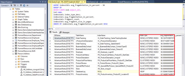 How To Check And Fix Index Fragmentation On Sql Server Via Script And Ssms