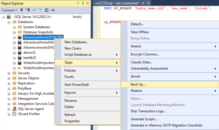 How to do SQL Server Hybrid Backup to URL on Azure Storage in 2019
