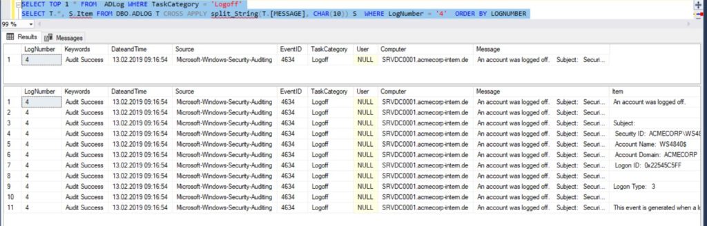 How to Effectively split a string using STRING_SPLIT function in SQL server