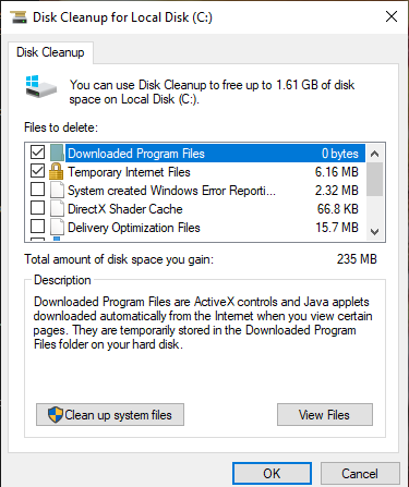 How to automatically clean Windows 10 temp folder, internet files and disk cleanup