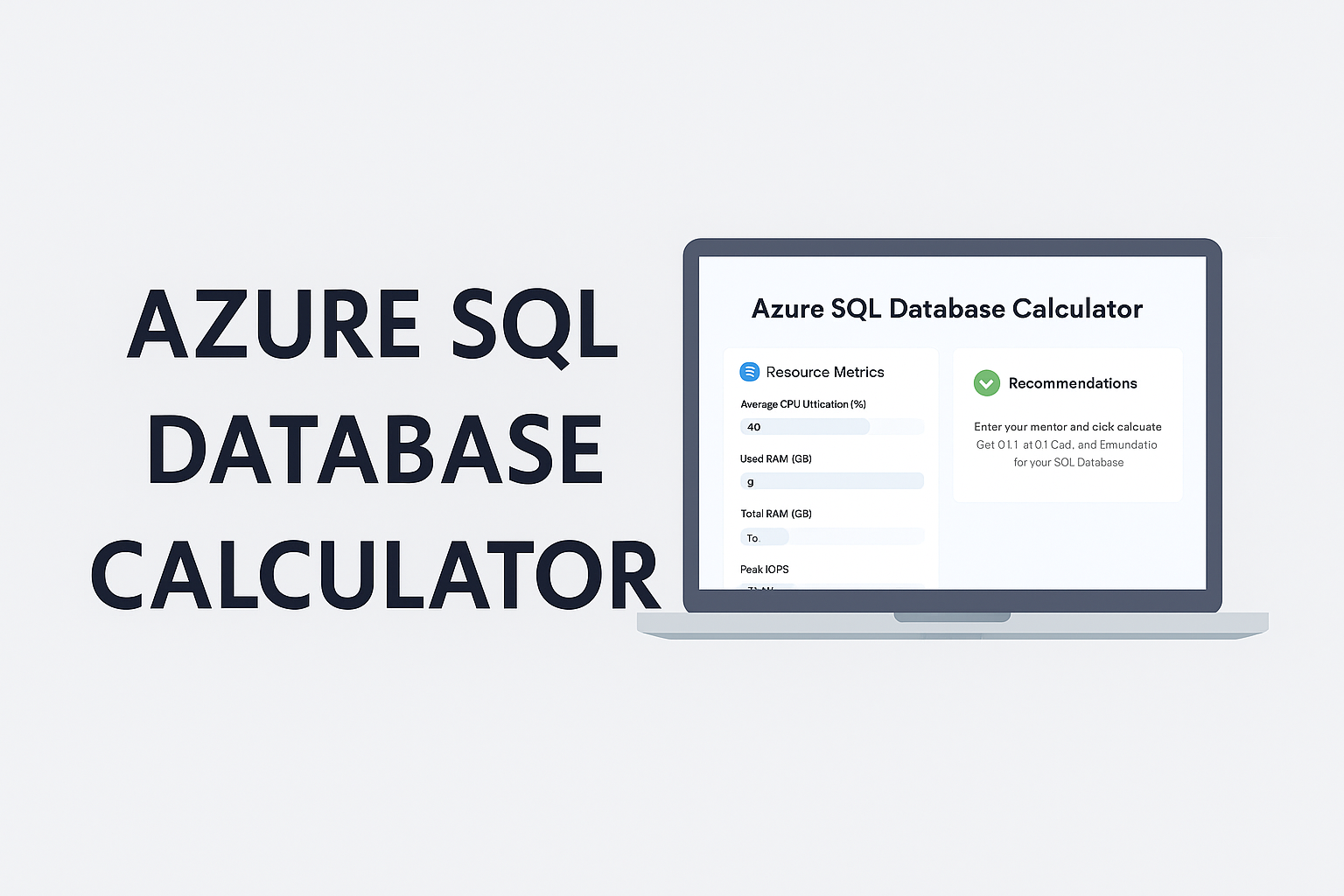 Azure SQL Database DTU & VCORE Calculator Azure SQL Database DTU & VCORE Calculator
